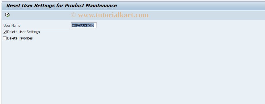 COMM_DEL_PRWB_USER SAP Tcode: Reset User Settings COMM_DEL_PRWB_USER SAP Tcode: Reset User Settings