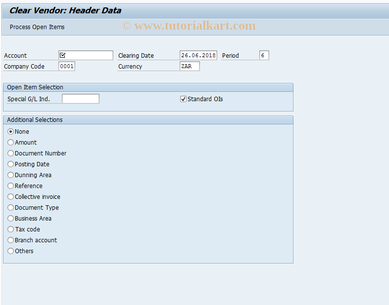 FB1K SAP Tcode: Clear Vendor FB1K SAP Tcode: Clear Vendor