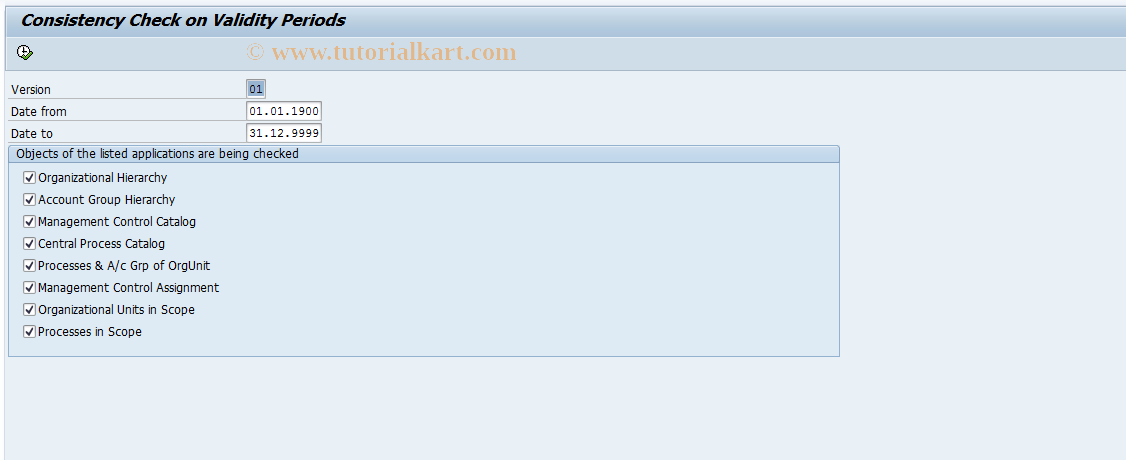 FOPC_CONSIST_CHECK SAP Tcode : Consistency Check on Validity Period ... FOPC_CONSIST_CHECK SAP Tcode : Consistency Check on Validity Period ...