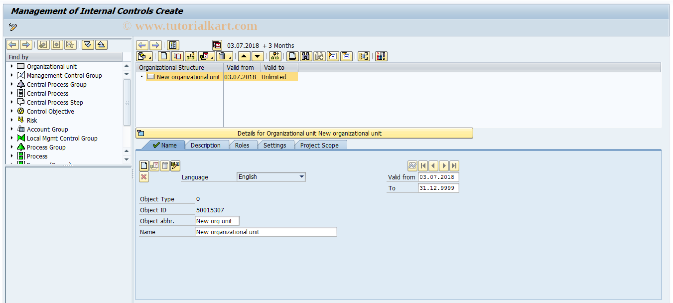 FOPC_STR_CREATE SAP Tcode: Create MIC FOPC_STR_CREATE SAP Tcode: Create MIC