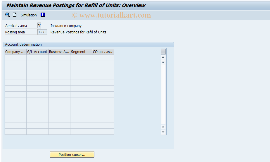 FQ1270 SAP Tcode FI CA Prepaid Balance G L Account Transaction Code