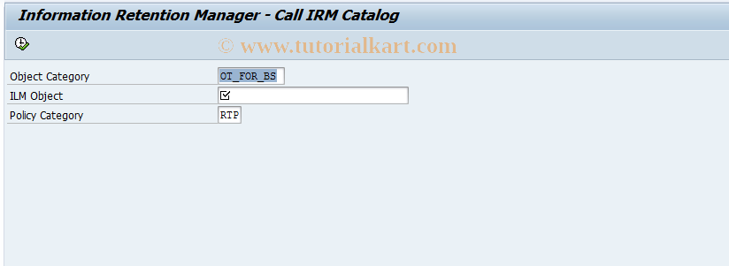 IRM_CAT SAP Tcode: IRM Policies IRM_CAT SAP Tcode: IRM Policies