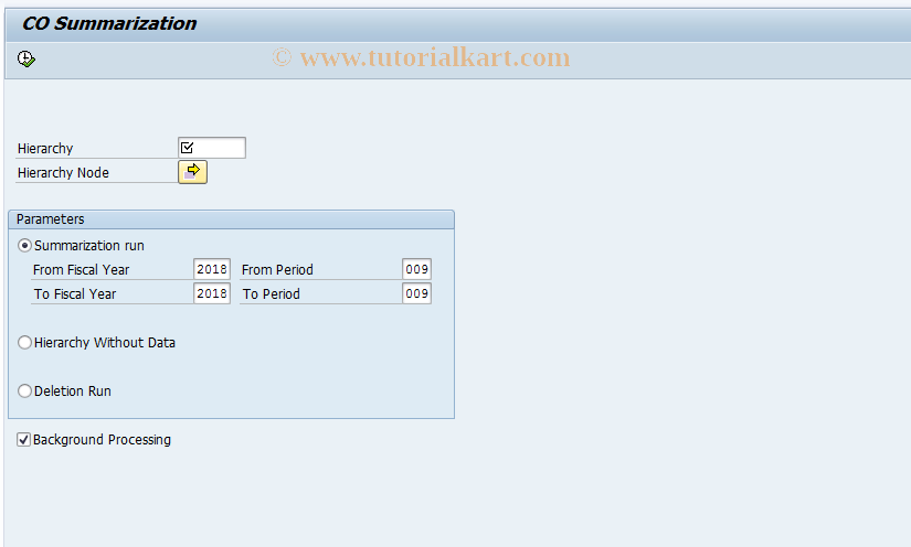 KKRC SAP Tcode: Summarization: CO Object KKRC SAP Tcode: Summarization: CO Object