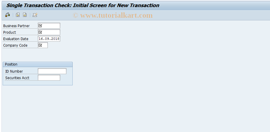 KLSDC1 SAP Tcode : Single Transaction Check: New Transaction Code