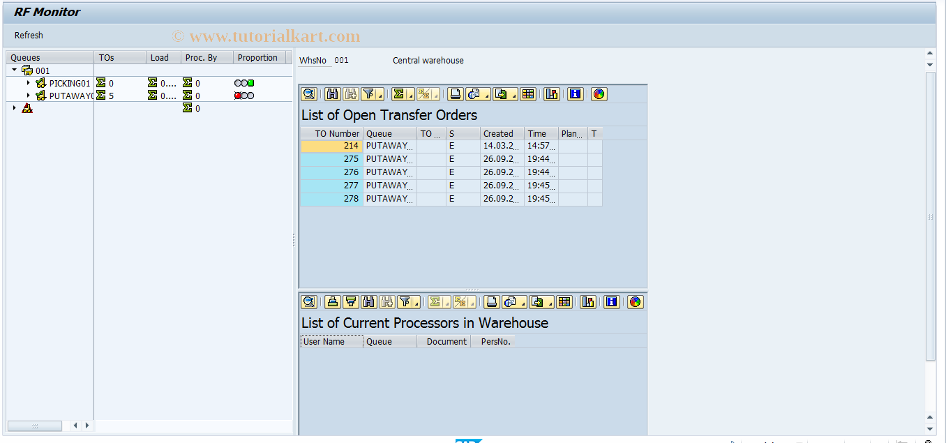 LRF2 SAP Tcode: RF Monitor, Passive LRF2 SAP Tcode: RF Monitor, Passive