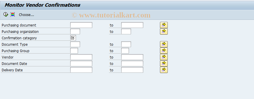 ME2A SAP Tcode: Monitor Confirmations ME2A SAP Tcode: Monitor Confirmations