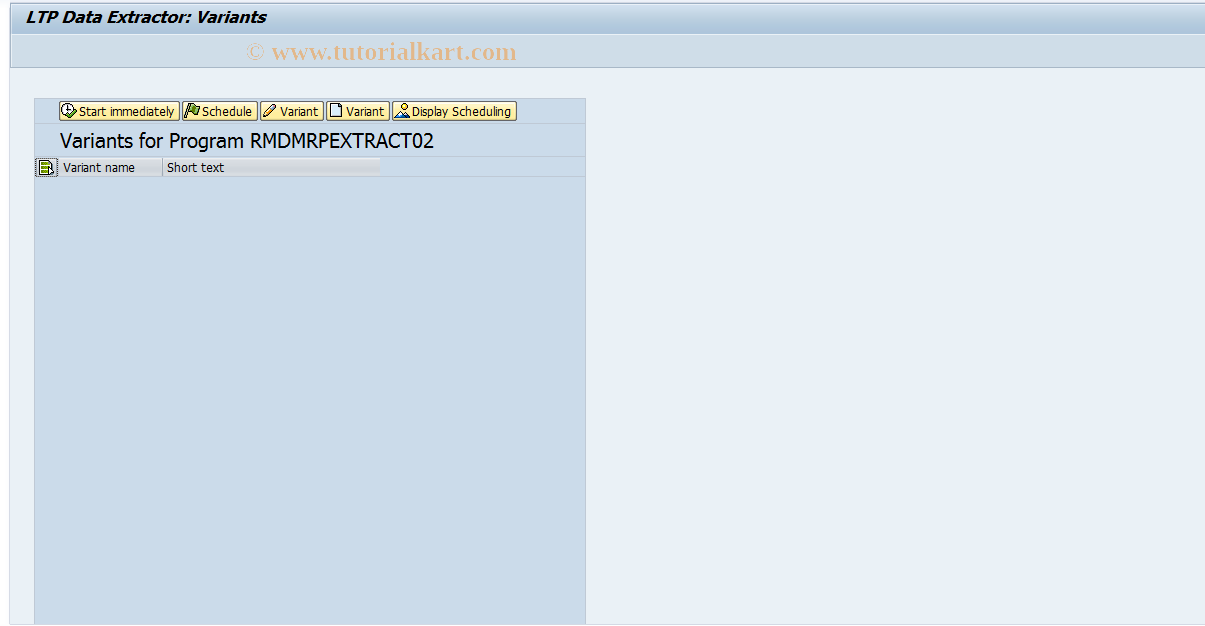 MSEX SAP Tcode : LTP Data Extractor Transaction Code MSEX SAP Tcode : LTP Data Extractor Transaction Code