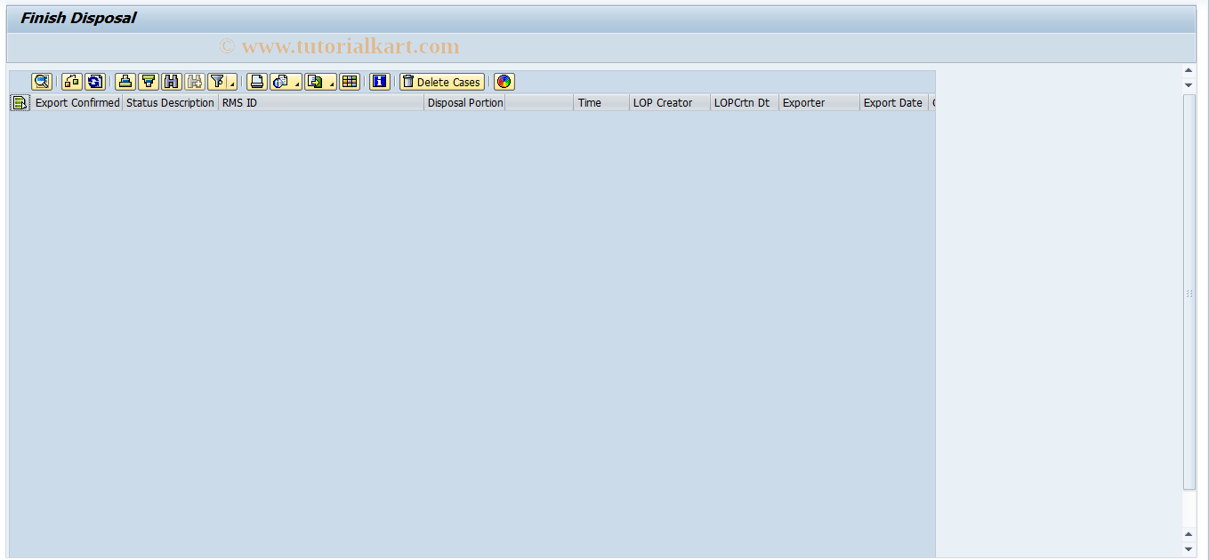 RMPSDISPOSALFINALIZE SAP Tcode Finish Disposal Transaction Code