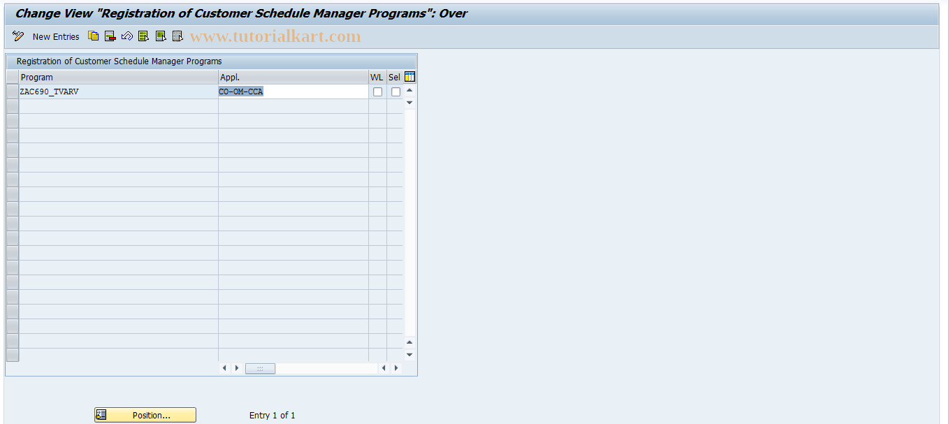 SCMA_PROG_CUST SAP Tcode: SCMA: Registrat. of Customer Programs SCMA_PROG_CUST SAP Tcode: SCMA: Registrat. of Customer Programs