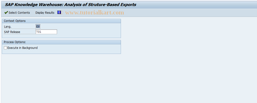 SI88_PREANALYSIS SAP Tcode : Pre-Analysis Structure-Based Exports Transaction Code