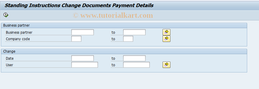 STI1 SAP Tcode: Change Documents Payment Details