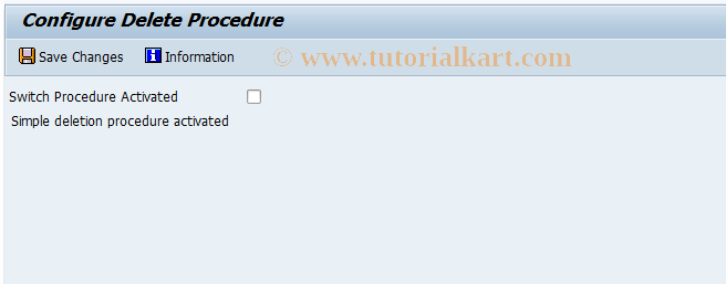 Sxms Conf Switch Sap Tcode Configure Delete Procedure