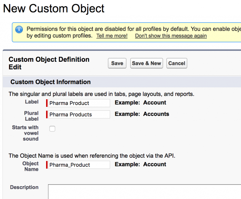 How to create Salesforce Custom Objects