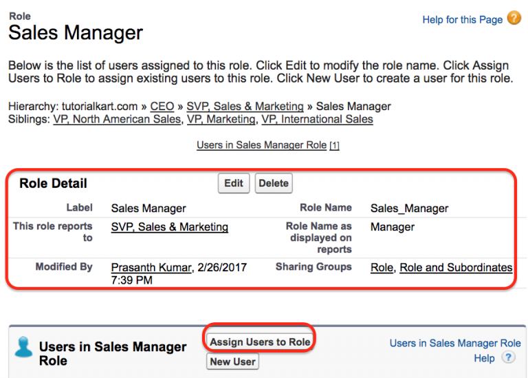 Role Hierarchies Creating Role Hierarchies In Salesforce