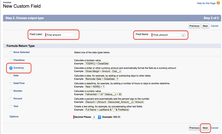How to create a formula field in salesforce?