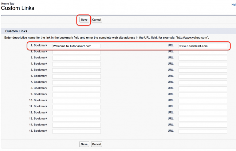 Home page Layout in Salesforce