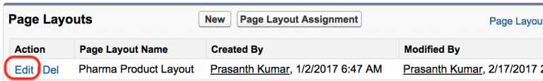 Page Layouts In Salesforce Create Edit Assign New Page Layouts