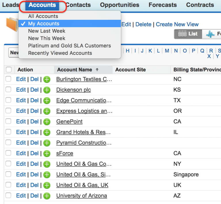 Creating Custom List Views In Salesforce Sfdc Tutorials 8545