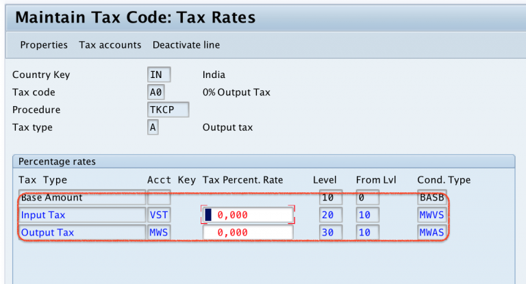 Assign Tax Codes for Non Taxable Transactions