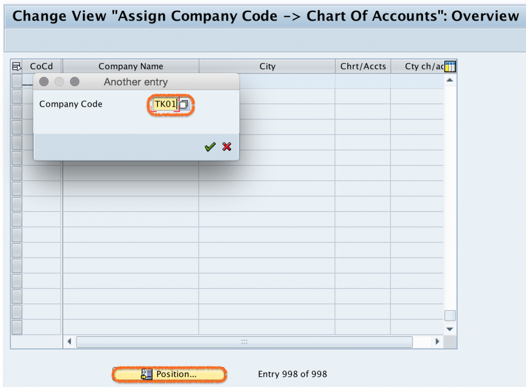 Assign Company code to Chart of Accounts in SAP