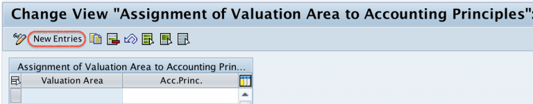 Define Valuation Areas in SAP FI