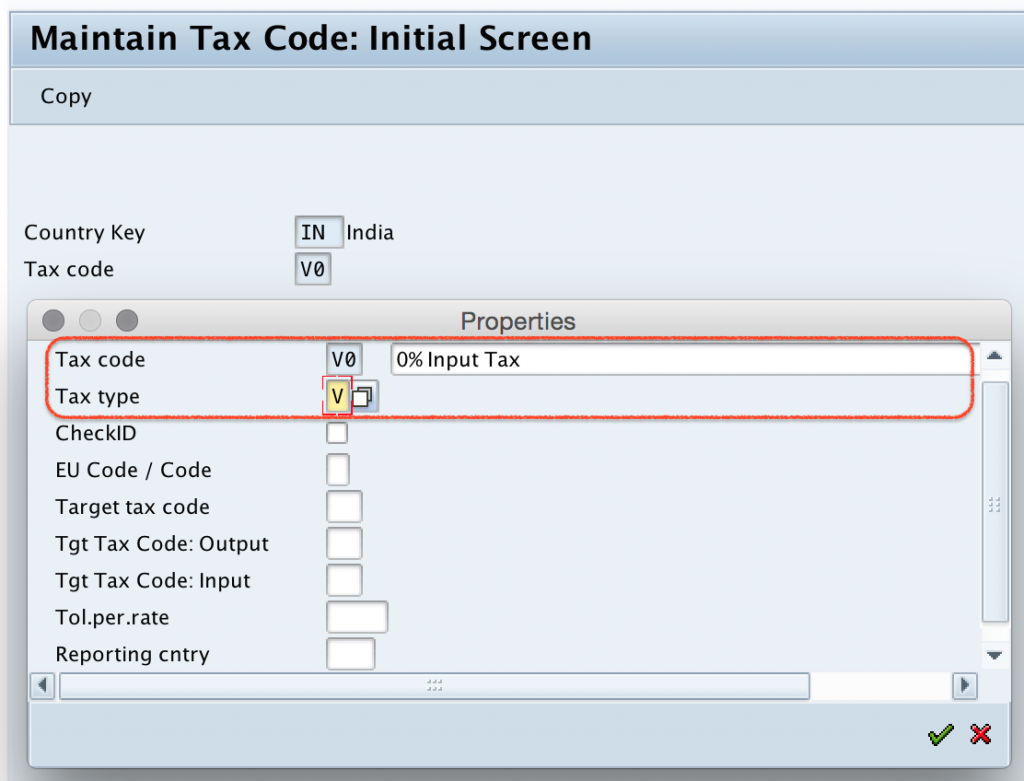 Assign Tax Codes for Non Taxable Transactions
