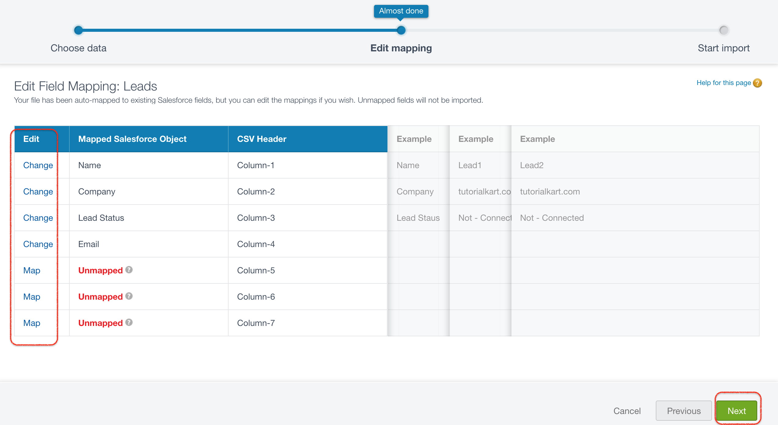 Salesforce Data Import Wizard Insert Update Upsert
