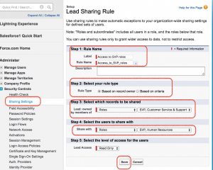 Sharing Rules in Salesforce | Salesforce Security
