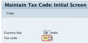 Define Tax codes for Sales and Purchases in SAP