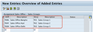 Assign Sales Group to Sales Office in SAP