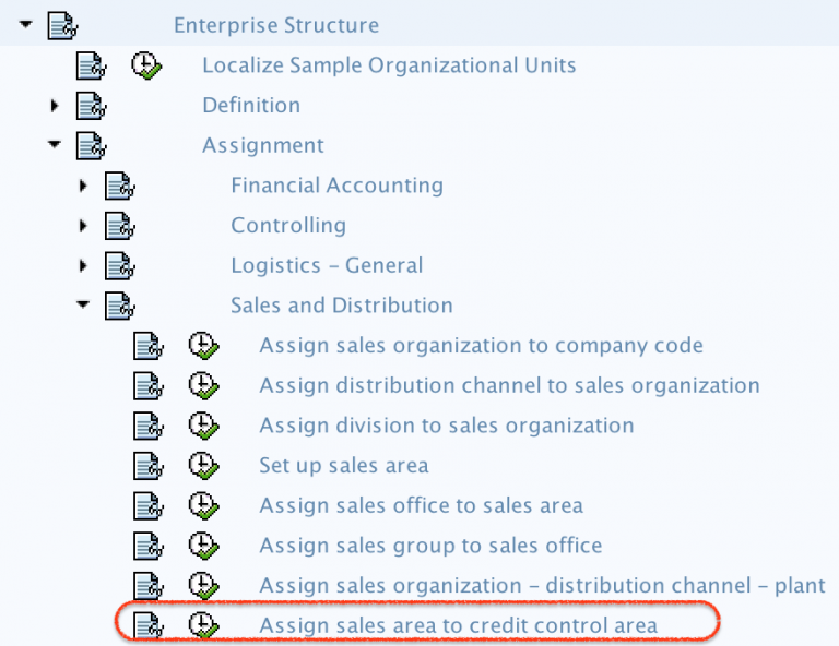 Assign Sales Area to Credit Control Area in SAP