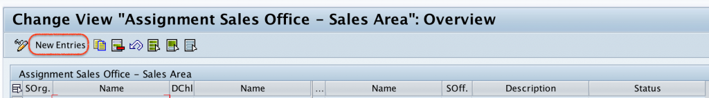 Assign Sales Office to Sales area in SAP