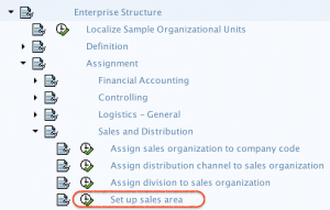 Define Sales Area in SAP