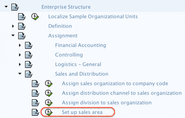 Define Sales Area in SAP