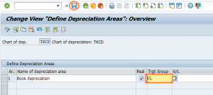 Copy Reference Chart of Depreciation in SAP- Depreciation Areas