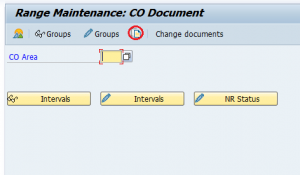 Maintain Number Ranges for Controlling Documents in SAP