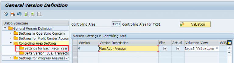 How to Maintain Versions in SAP Controlling