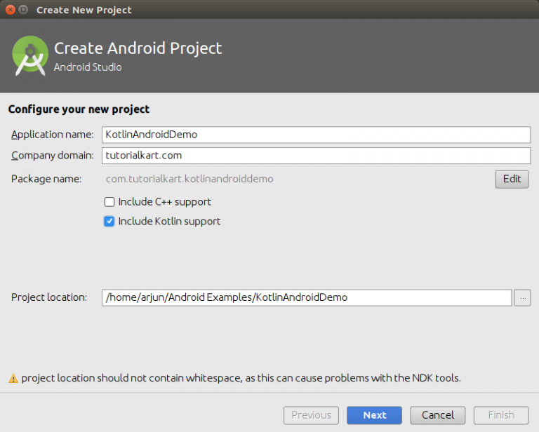 How To Include Kotlin Support In Android Application Hello World Example