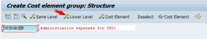 How to Create Cost Element Group in SAP