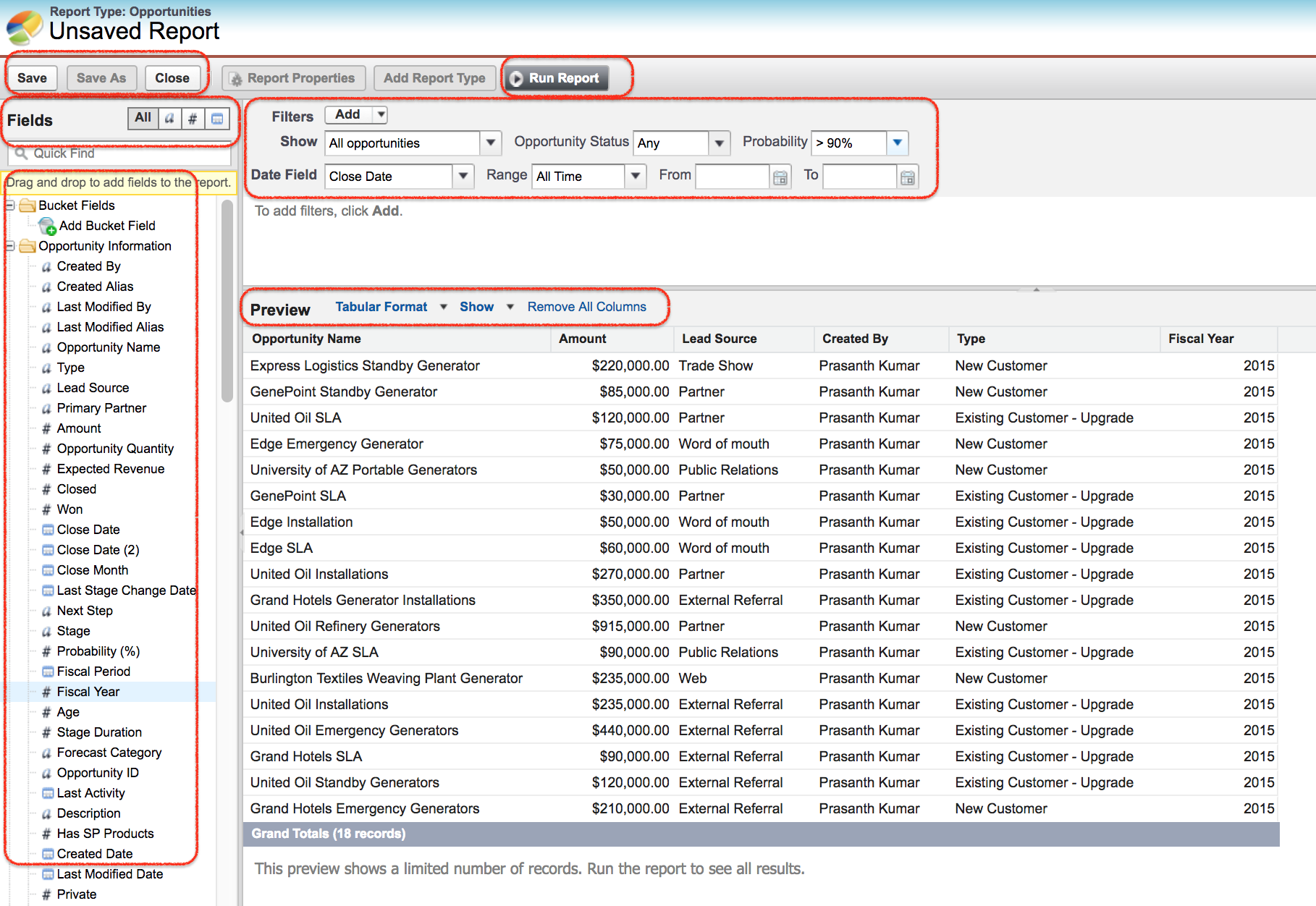 How To Use Salesforce Report Builder TutorialKart