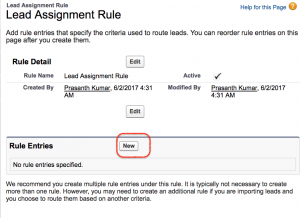 Salesforce lead assignment rules - Salesforce Tutorials