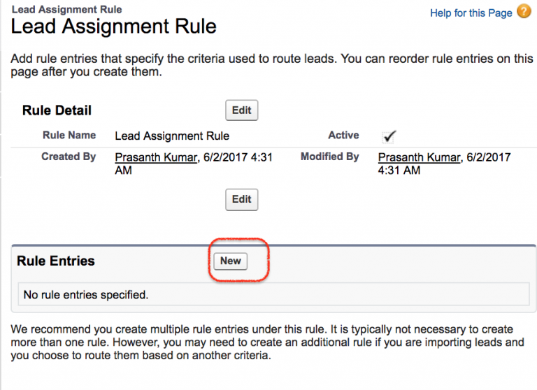 Salesforce lead assignment rules - Salesforce Tutorials