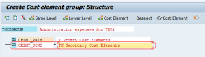 How to Create Cost Element Group in SAP