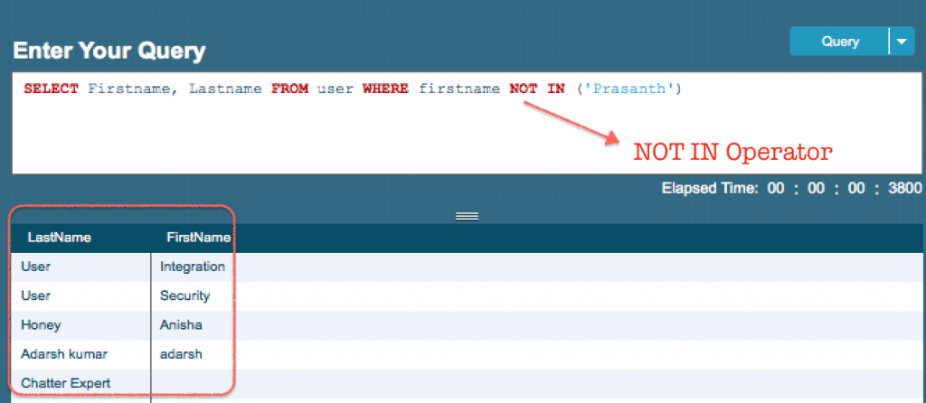 Apex SOQL - SOQL IN Operator - Examples