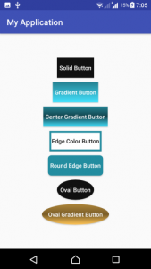 How to create custom design for Button background in Kotlin Android