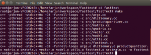 How to build FastText library from github source