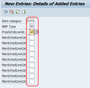 Assign Schedule Line Categories in SAP