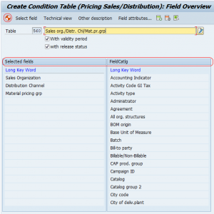 How to Define Condition Table in SAP SD (V/03)