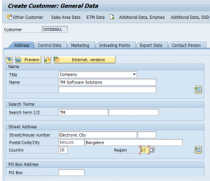 Create Customer Master Record in SAP (Customer Master Data)