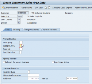 Create Customer Master Record in SAP (Customer Master Data)